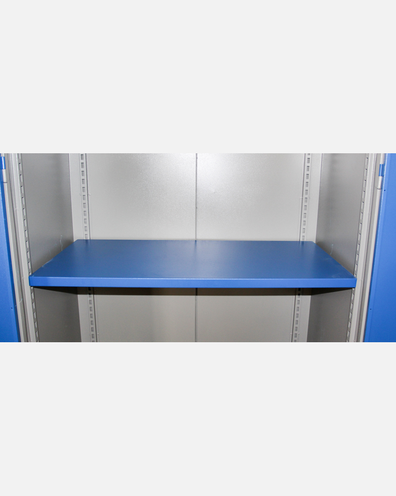 1 fixed shelf in the back of Tool cabinet